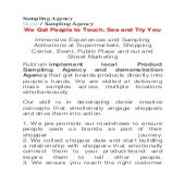 Sampling Agency | PDF