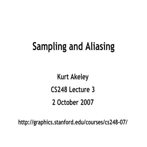 Sampling and Aliasing.ppt