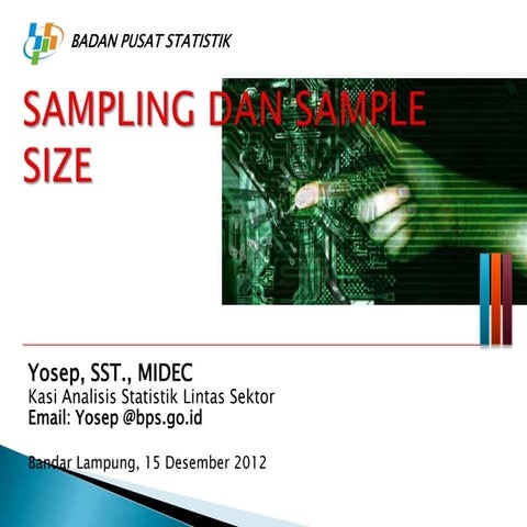 Sampling and sample size | PPTX