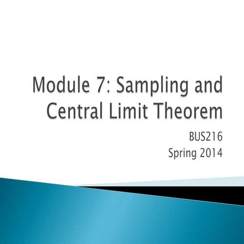 Sampling Distributions And Central Limit Theorem Pptx