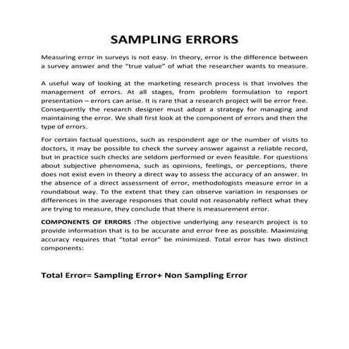 Sampling methods- Random, Systematic and Snowball