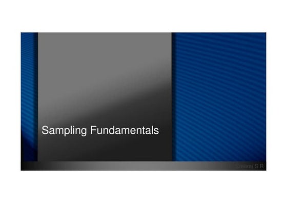 Simple Random Sampling | PPT