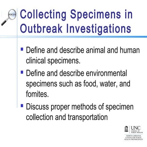Sampling in outbreak investigation | PPT