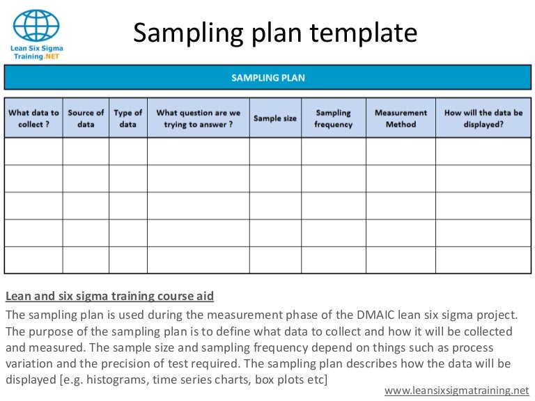 Sampling Plan sampling-plan
