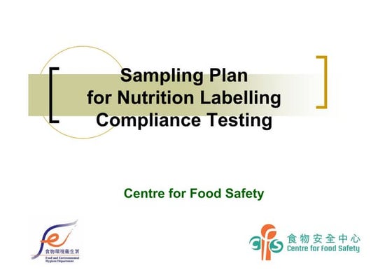 Sampling techniques of food | PPTX