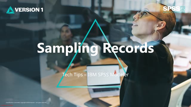 Sampling Records In Ibm Spss Modeler Pptx