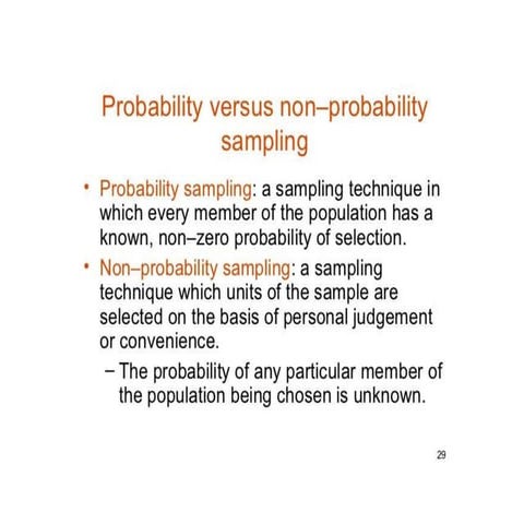 Sampling research method | PPT