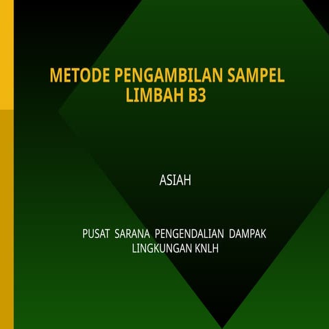 metode sampling air permukaan dan air sungai | PPT