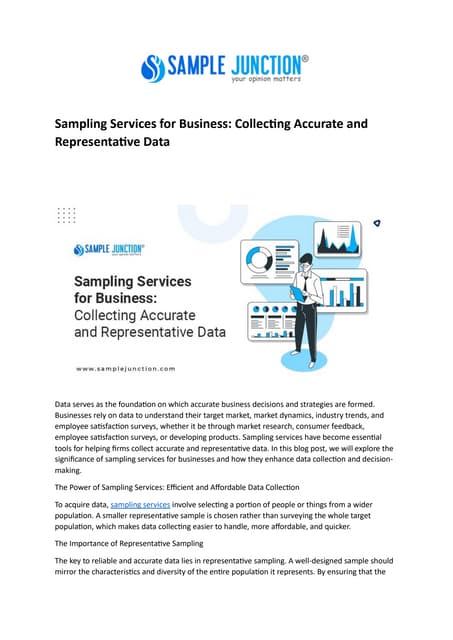 Sampling Services For Business Collecting Accurate And Representative