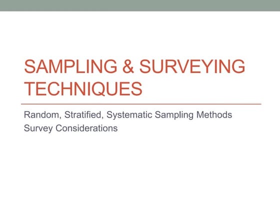 Types of sampling methods - infographic | PDF