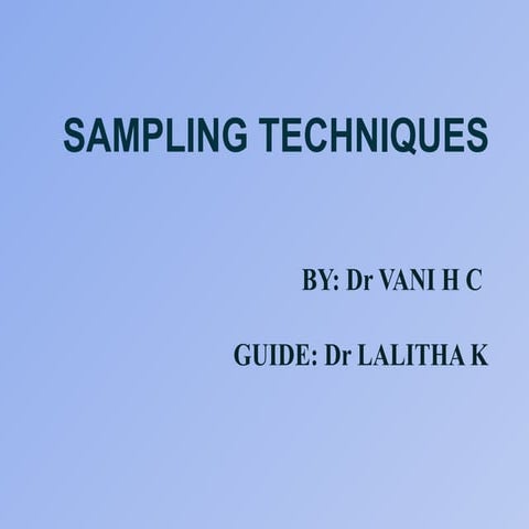 sampling technique-ppt -3 powerpoint presentation | PPTX