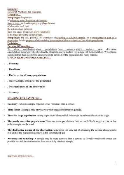 Sampling And Its Types Ppt