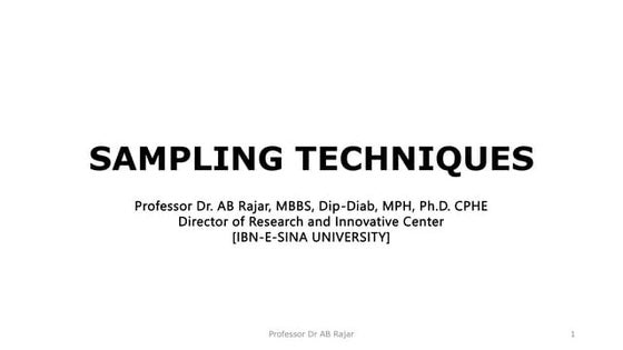 Simple Random Sampling | PPT