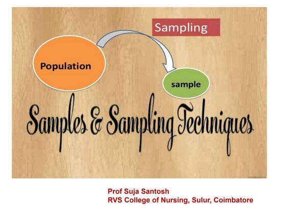 Introduction to Biostatistics and types of sampling methods | PPT