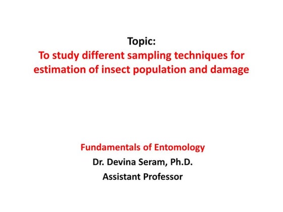 Parasitoids and Predators, their attributes. | PPT