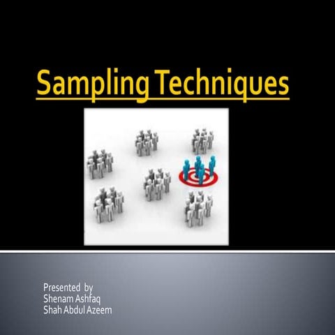 Samplingtechniquesforthesiswriting | PPT