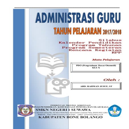 Sampul adm guru kls xi | PDF