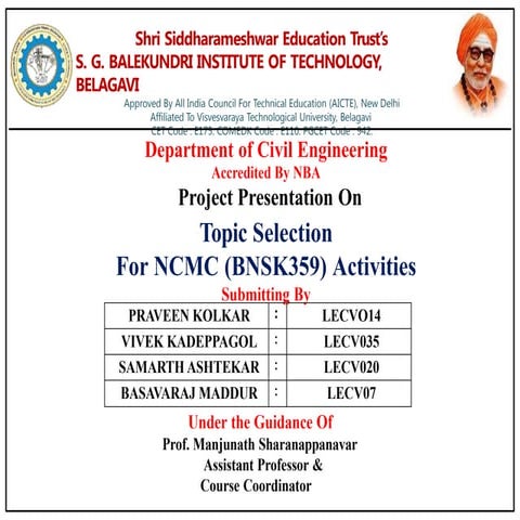 PPT template.pptx department of civil engineering | PPTX