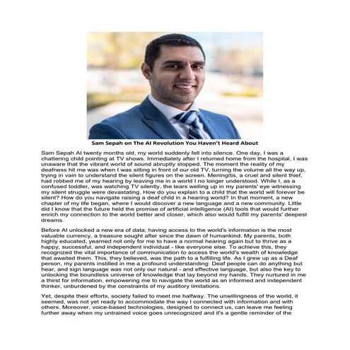 Sam Sepah on The AI Revolution You Haven | PDF | Free Download