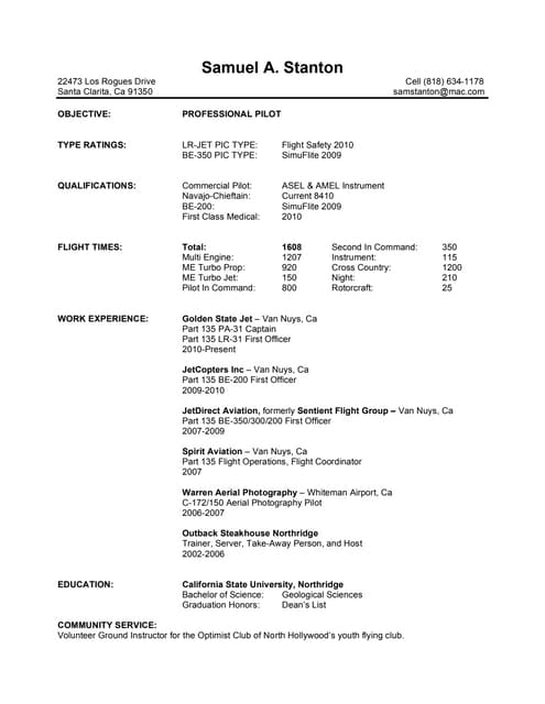 Walker Flight Resume | PDF