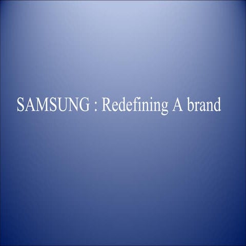 Samsung electronics master | PPT