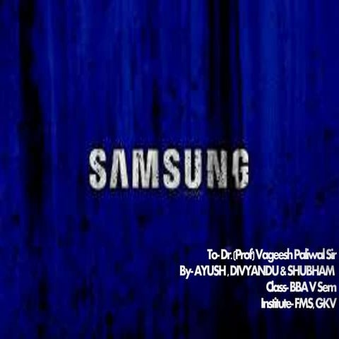 Samsung | PPT