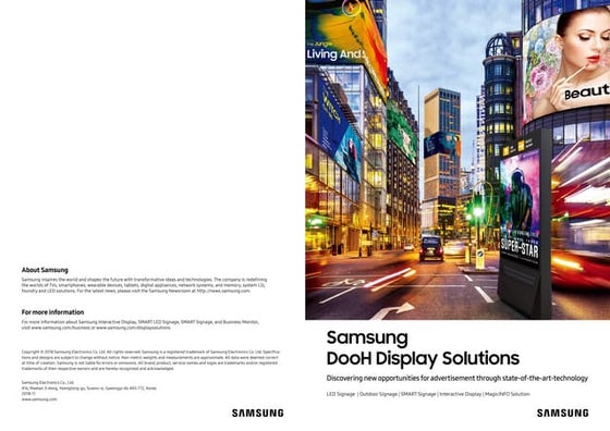 Samsung Retail Display Solutions | PDF | Home Entertainment Systems | Consumer Electronics