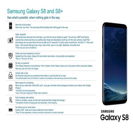 Samsung Galaxy S8 | PDF