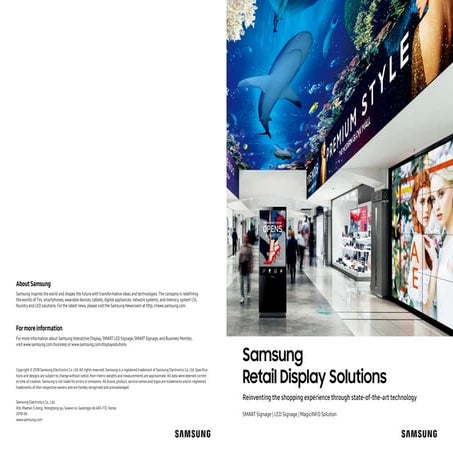 Samsung Retail Display Solutions | PDF