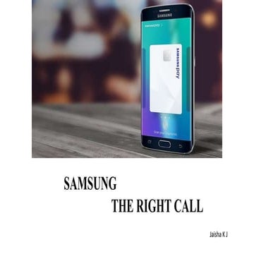Samsung the right call (brand equity article) | PPTX