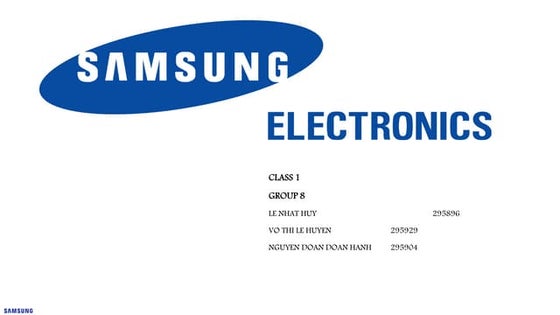 Samsung Segmentation, Targeting & positioning | PPT