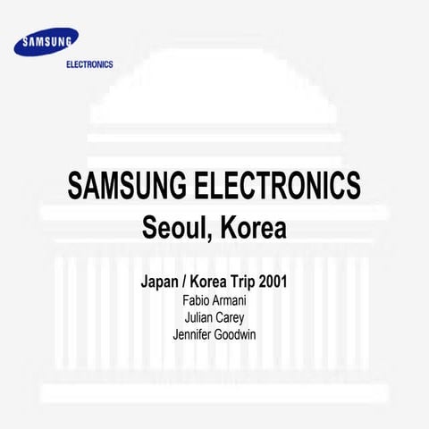 Samsung electronics master | PPT