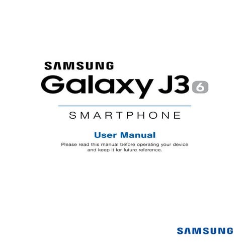 Samsung Galaxy J3 User Manual | PDF