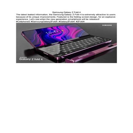 Samsung Galaxy Z Fold 4 | DOCX