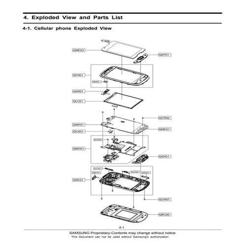 Samsung gt s5570 galaxy mini 04 exploded view and parts list | PDF