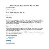 Samsung hiring for assistant manager, area sales — hme | PDF