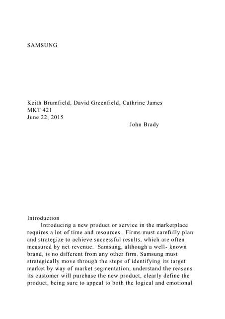 Samsung Electronics Strategy & Business Model | PPTX