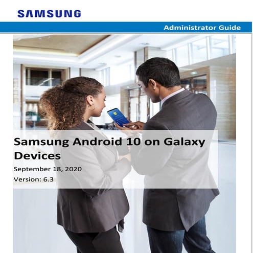 Samsung mdf admin guide v6.3 | PDF