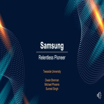 Owain Brennan Samsung Presentation | PPTX