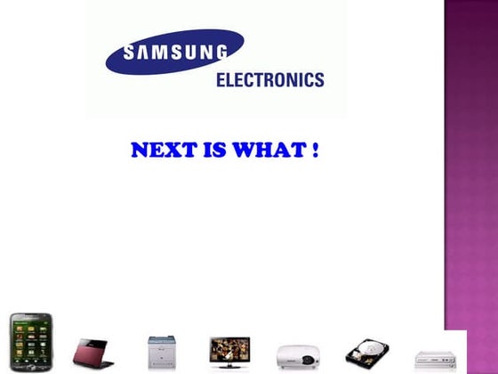 Samsung Company Presentation | PPT