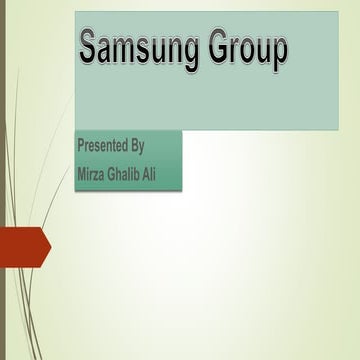 Samsung Analysis | PPTX