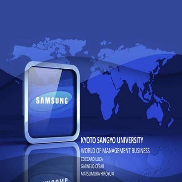 Samsung | PPTX | Business Administration | Business