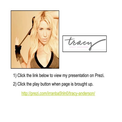 Sam swade tracy anderson method presentation | PDF