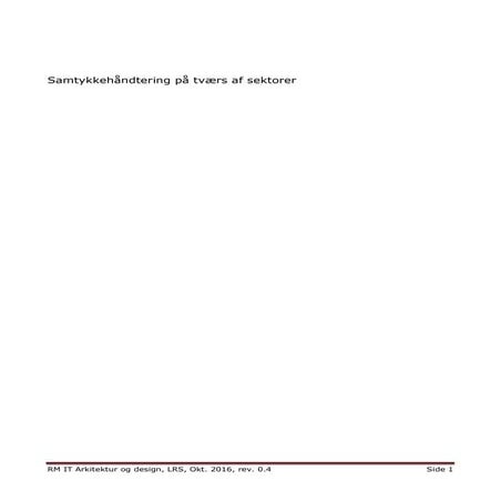 Samtykkehåndtering på tværs af sektorer | PDF