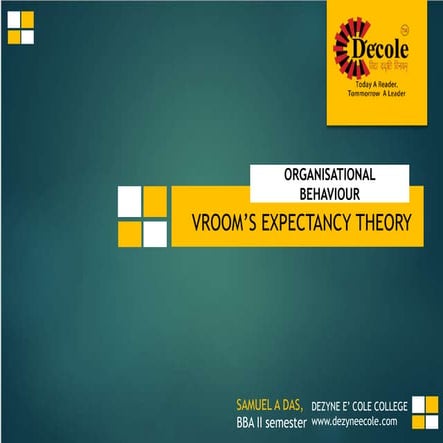 vroom's theory | PPTX