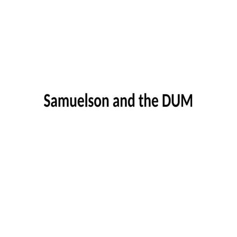 Samuelson and the Discount Utility Measurement.pptx