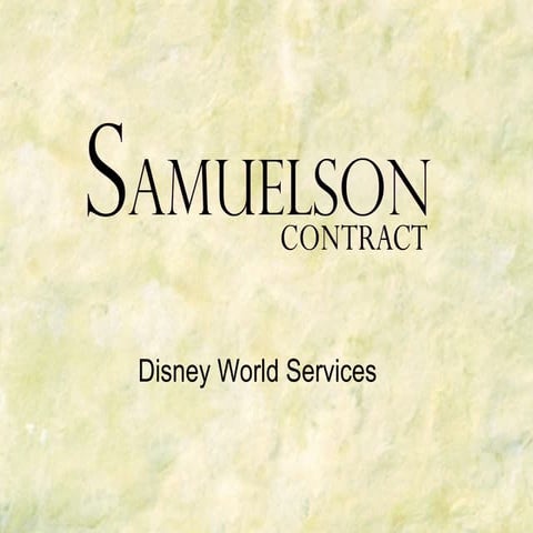 Samuelson Furniture Presentation Cover | PPT