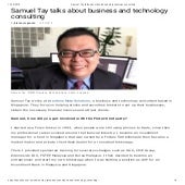Samuel tay talks about business and technology consulting