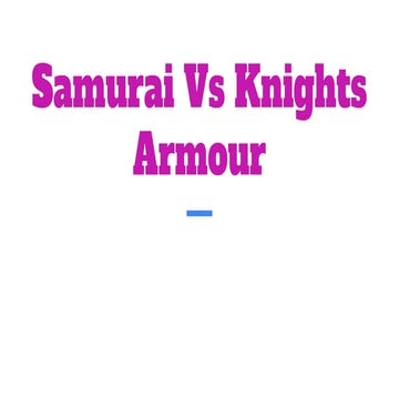 Samurai vs Knight Armour (1).pptx