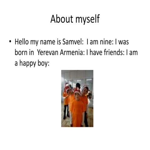 About Myself | PPT